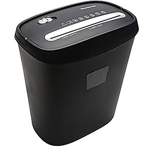 Honeywell Safes & Door Locks 8 Sheet Cross Cut Paper Shredder, 9308F, Black