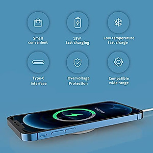 Magnetic Wireless Charger with USB-C 20W PD Adapter, Ultra Slim 15W Fast Wireless Charging, Compatible with Mag-Safe Charger for iPhone 13/13Mini/13Pro/13Pro max/iPhone 12/12 Mini/12Pro/12Pro max