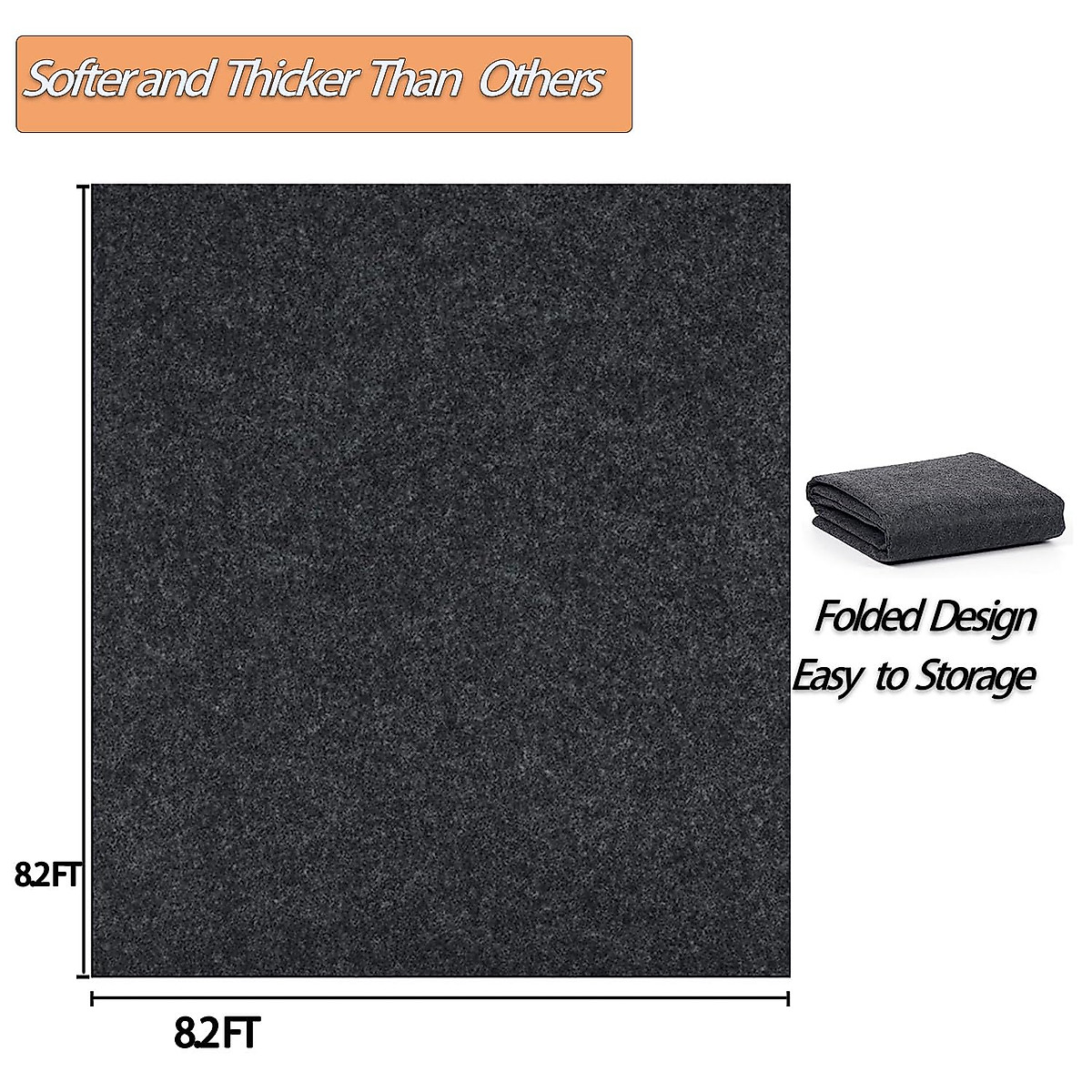 8.2 x 8.2 FT Outdoor Storage Shed Mat, Waterproof Storage Shed Flooring Mat, Anti-Slip Patio Furniture Floor Scratch Prevention Mat, Dustproof Outdoor Carport Mat (8.2 x 8.2 FT)……