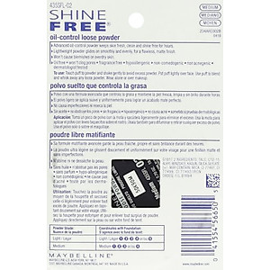 Maybelline New York Shine Free Oil-Control Loose Powder, Medium, 0.7 oz.