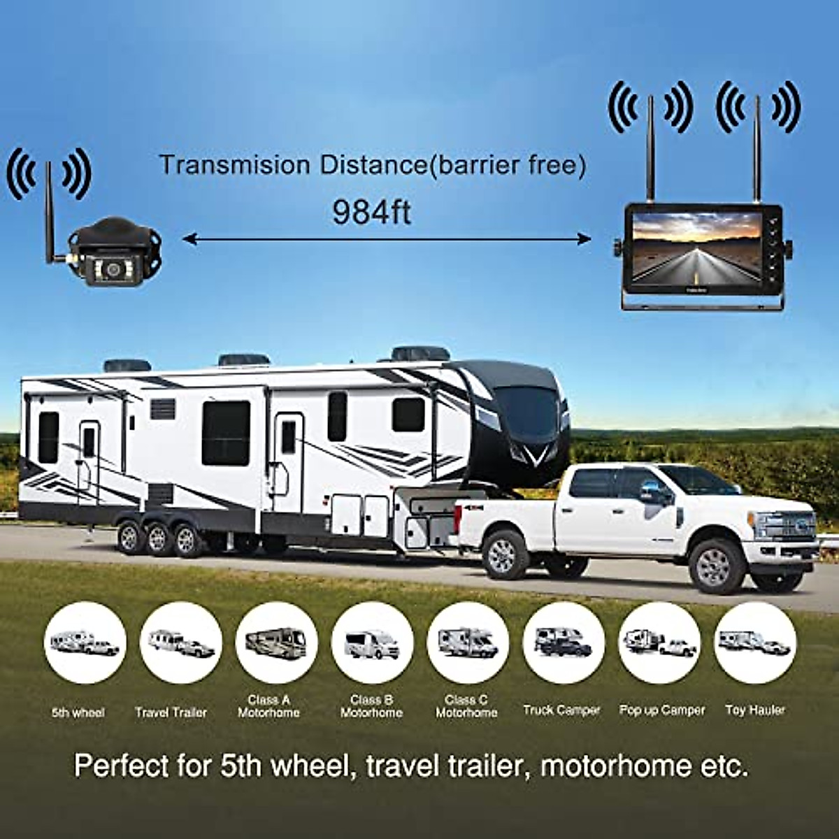 Haloview Byte Tango 1080P HD Wireless 3-Camera System BT7 Plus