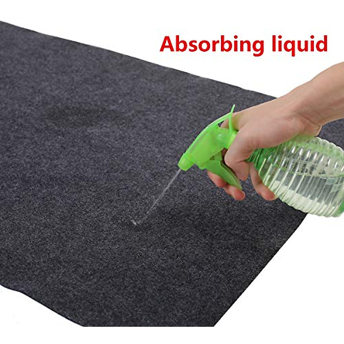 Gas Grill Mat，Premium BBQ Mat and Grill Protective Mat—Protects Decks and Patios from grease splashes,Absorbent material-Contains Grill Splatter，Anti-Slip and Waterproof Backing，Washable (36" x 36")