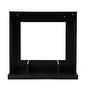 SEI Furniture Crittenly Contemporary Electric Fireplace, Black