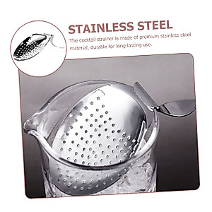 KICHOUSE Mini Tools Ice Filter Bartending Tool Bar Tool Bartending Strainer Drink Filter Drink Making Tool Hotel Tool Coffee Filter Screen Wine Set Cocktail Water Filter Stainless Steel