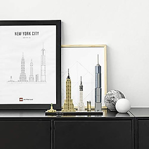 LEGO Architecture New York City 21028, Build It Yourself New York Skyline Model Kit for Adults and Kids (598 Pieces),Multicolor