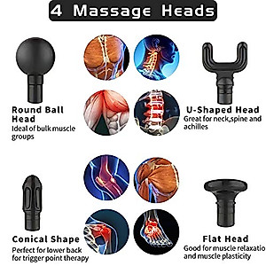 Aroprank Mini Massage Gun, Muscle Massage Gun, Upgrade Powerful Portable Percussion Massage Gun Deep Tissue for Athletes, Back Massager Gun Handheld for Back Neck Shoulder Body Pain, Gifts for Him/Men