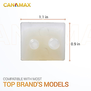 Canamax Premium AXV414P AXV014P Pool Vac Pool Cleaner Pod Shoe - Replacement for Hayward Navigator and Pool Vac Vacuum Pool Cleaners - Pack of 8