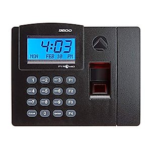 Pyramid Time Systems, Pyramid TimeTrax Elite TTELITEEK Automated Biometric Fingerprint Time Clock System with Software Download, Windows Compatible, Made in USA, Black