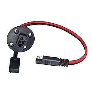 ZCZQC SAE Connector 10AWG SAE Power Socket Sidewall Port SAE Cable with 4 Screws for Solar Generator Battery Charger