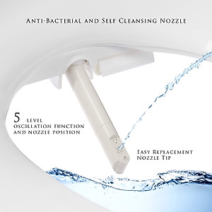 Lotus Smart Bidet ATS-800 FDA Registered, Heated Seat, Temperature Controlled Wash, Warm Air Dryer, Easy DIY Installation, Made in Korea