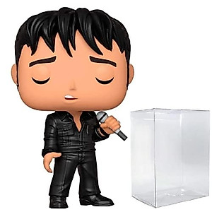 POP Elvis - '68 Comeback Special Funko Pop! Vinyl Figure (Bundled with Compatible Pop Box Protector Case), Multicolored, 3.75 inches