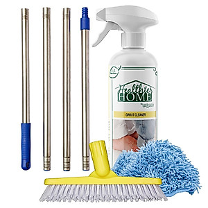 CHOMP! Grout Cleaner and Brightener, Includes Easy Scrubber Grout Cleaner Brush, Refreshes Grout and Removes Stains on Tile Floors and Walls in Showers, Bathrooms, Kitchens (1 Bottle x 32 Fl Oz)