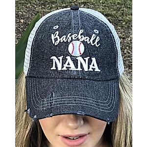 Cocomo Soul Womens Baseball Nana Hat | Baseball Nana Cap | Baseball Nana | Nana Hat 214 Dark Grey