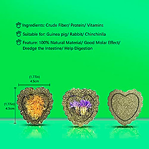 FIPASEN Rabbit Chew Toys for Teeth, 18PCS Natural Timothy Hay Chew Toy, Improve Dental Health for Bunny/ Chinchilla/ Guinea Pig/ Hamsters/ Holland Lop, Small Rodent Pet Molar Teeth Treats Toys