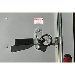 BRINKS Heavy Duty Padlocks & Keys 4 Pack 70mm Stainless Steel Keyed Alike Commercial Discus Keyed Lock for Storage Shed Garage Locker Sliding Doors Cabinets & More Round with Boron Shackle, Black