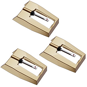 DIGITNOW Record Player Needle/Golden Needle with 3-Pack of Dimond Stylus Replacement for Turntable, Vinyl Record Player, lp, Phonograph