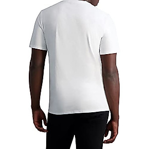 Karl Lagerfeld Paris Men's Soft Cotton Crew Neck T-Shirt, White, Large