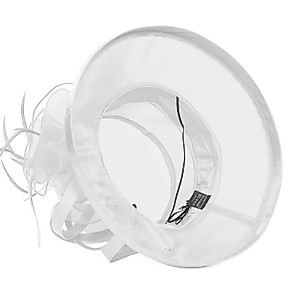 Original One Women's Kentucky Derby Tea Part Dress Church Fascinators Fancy Hats (White) M