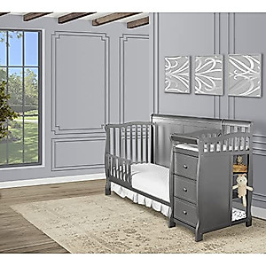 Dream On Me 5-in-1 Brody Full Panel Convertible Crib with Changer