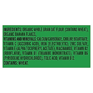 Gerber Baby Cereal Organic 2nd Foods, Grain & Grow, Oatmeal Banana, 8 Ounce