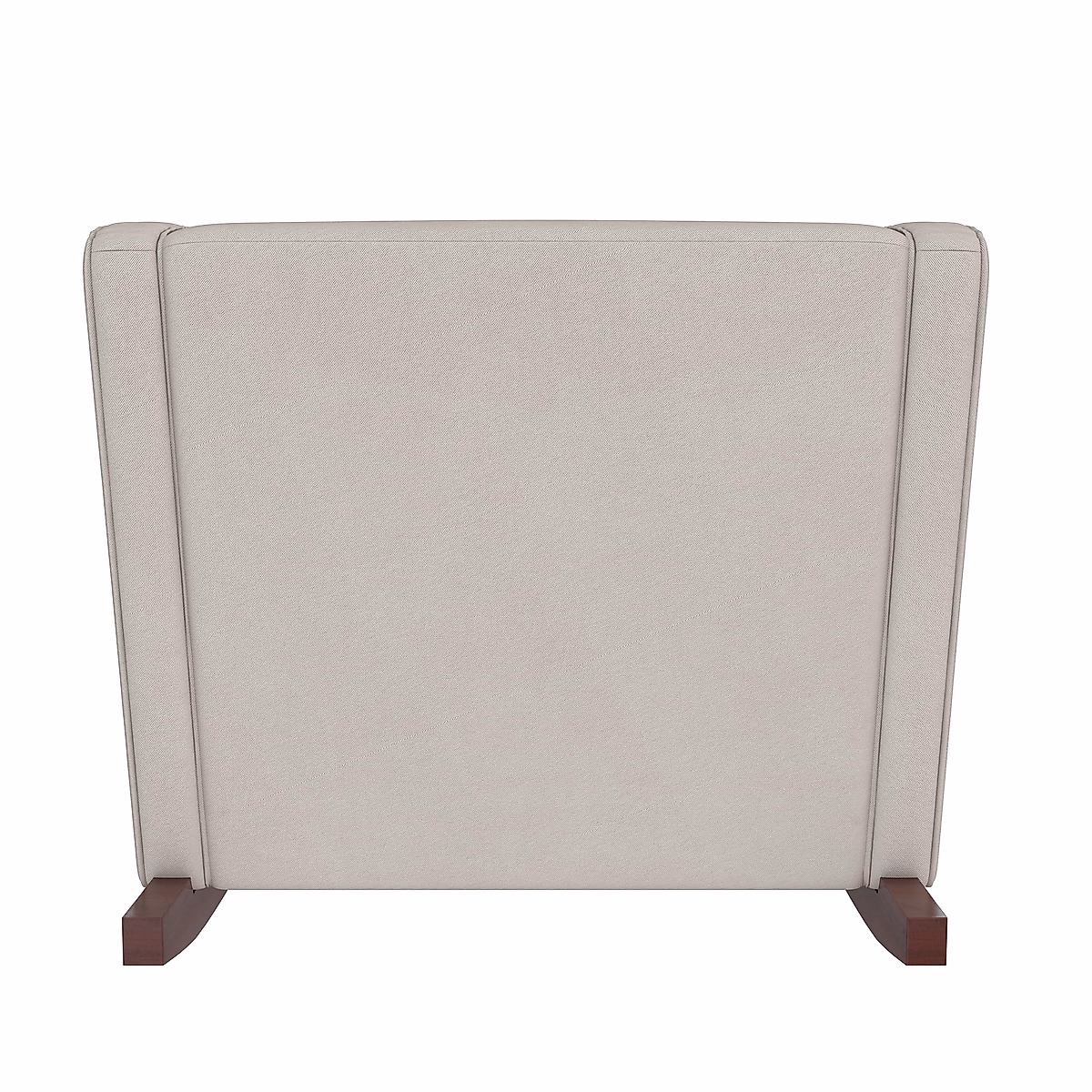 Baby Relax Hadley Upholstered Double Rocker Chair, Beige Microfiber