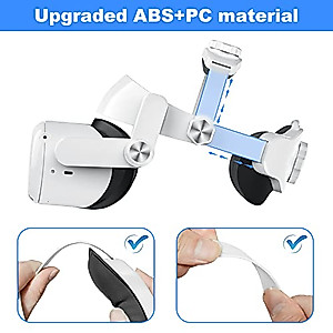 Head Strap for Meta/Oculus Quest 2 Accessories, Adjustable Replacement for Quest 2 Elite Straps, Enhanced Support & Gaming Immersion & Balance Weight Design in VR for Adults & Kids, Gift for Father