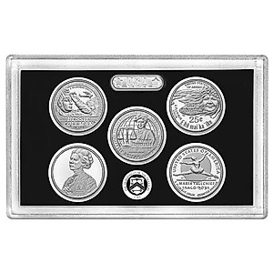 2023 S 2023 S Silver Quarter Proof Set 5 Coin DCAM US Mint 23WS With Box and COA Quarter US Mint Proof