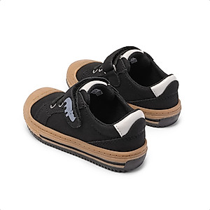 DREAM PAIRS Toddler Sneakers Boys Girls Casual Shoes Kids Storybook Lightweight Walking Skate Shoes,Size 8 Toddler,Black,SDFS222K