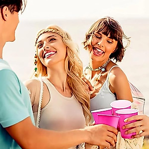 CUP 18OZ PL HI CT BRIGHT PINK (20/20)