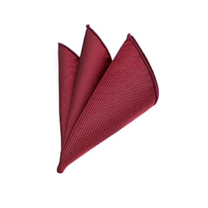 GOADAFOO 15 Pack Handkerchiefs Men 22CM Blue Burgundy Black Pocket Squares Dots Kerchief Accessories