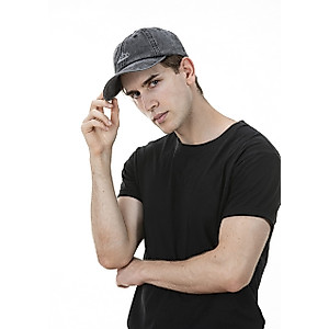 DASMINI Dad Hats for Men Womens Baseball Caps Mountain Hat Adjustable Unstructured Vintage Outdoor Cap(Black)