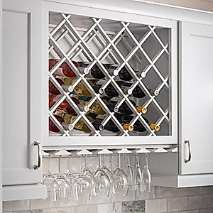 Hardware Resources WR30MP Wine Lattice Rack, Hard Maple