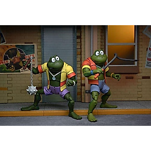 NECA Teenage Mutant Ninja Turtles 7" Scale Napoleon & Atilla Frog Collectible Action Figures Set