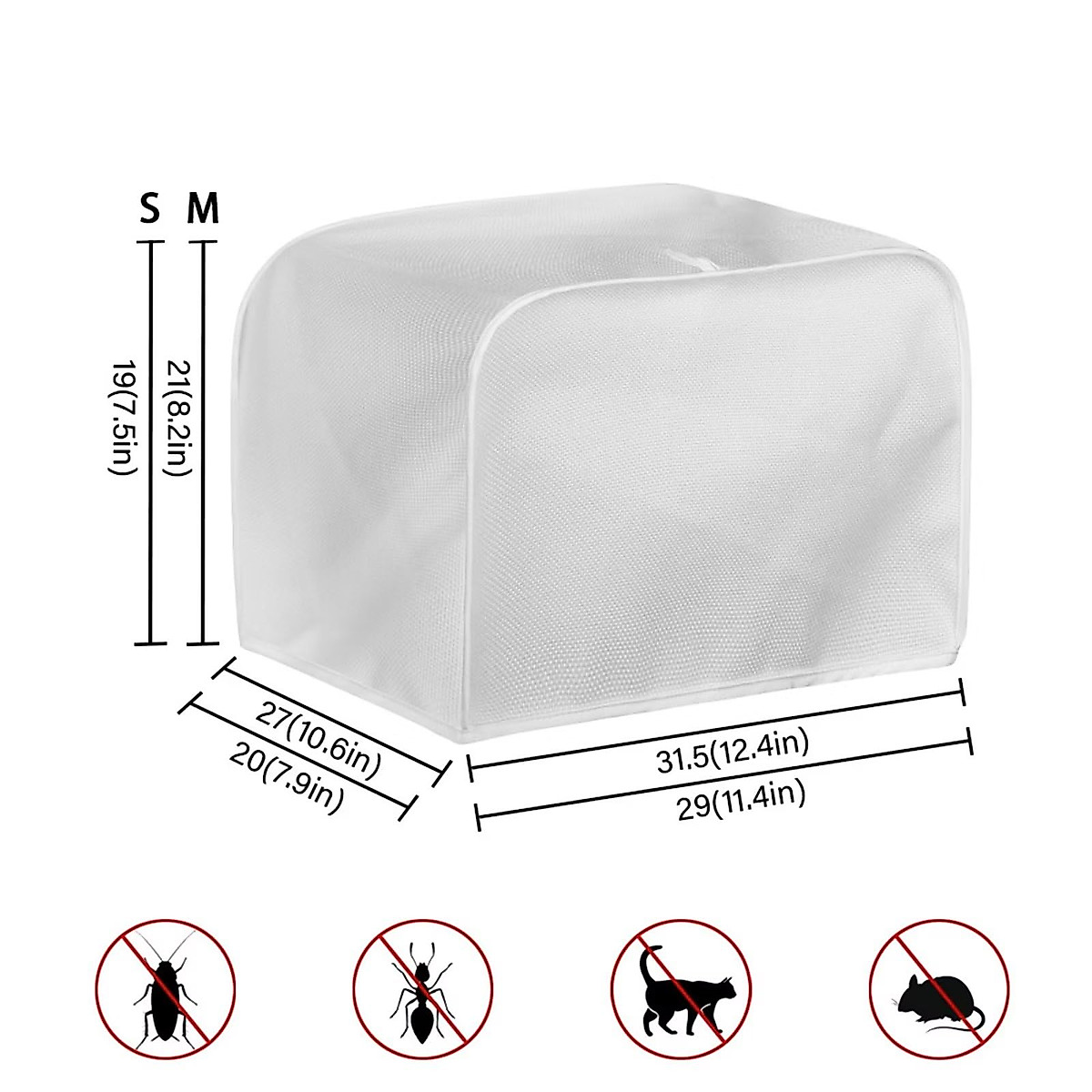 Jiueut Mushroom Leaf Toaster Cover 4 Slice Bread Toaster,Waterproof Stand Mixer Dustproof Cover Blender Covers Kitchen Small Appliance Cover Anti Fingerprint Protection