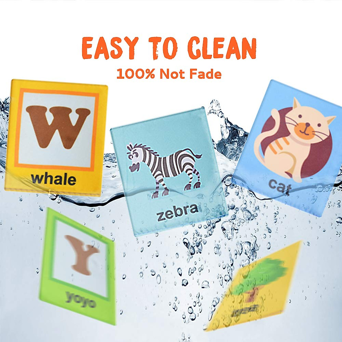 AUVCAS Soft Baby Alphabet Cards 26 Letters Learning Flash Cards with Cloth Bag,Early Educational Toy for Kids Toddlers Babies Infants