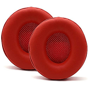 Adhiper Replacement Earpads Solo pro Replacement Ear Pads Ear Cushion is Compatible with Solo pro Headphones (Red)