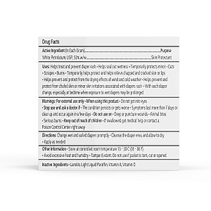 A and D Ointment By Sion Biotext Baby Diaper Rash Vitamin A + D Original Healing Cream Medical Moisturizer Intensive Therapy For Dry & Irritated Skin, Cuts, Burns Soothing Baby Care 144 packets