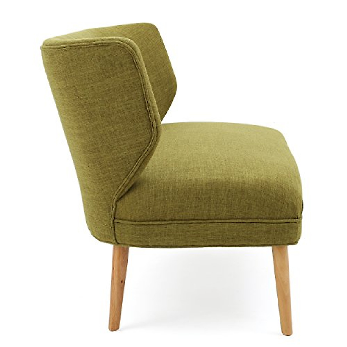 Christopher Knight Home Desdemona Mid-Century Fabric Loveseat, Green