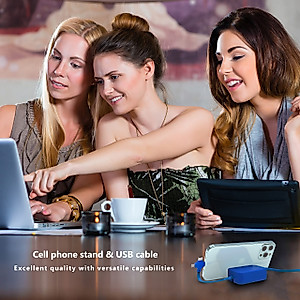 INGCTON 3 in 1 Multi Charging Cable, Retractable USB Charger Cord, iPhone Charger,OTG Adapters,Compatible with All 4-8'' Phones, Like iPhone/Google/Samsung Smart Phone.