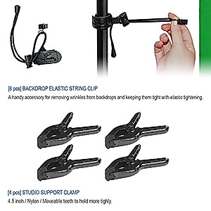LimoStudio 10 x 9.6 ft. Heavy Duty Backdrop Stand / 10 x 20 ft. Green Background Screen / 700W Continuous Output Umbrella Lighting Kit, AGG408