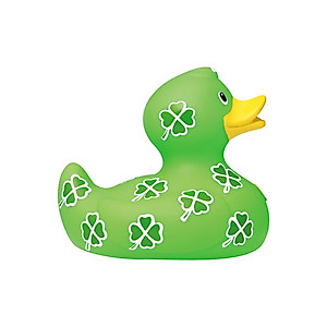 Clover Patch Rubber Duck by Bud Ducks | Elegant Gift Packaging - "A best friend is like a four leaf clover" | Child Safe | Collectable