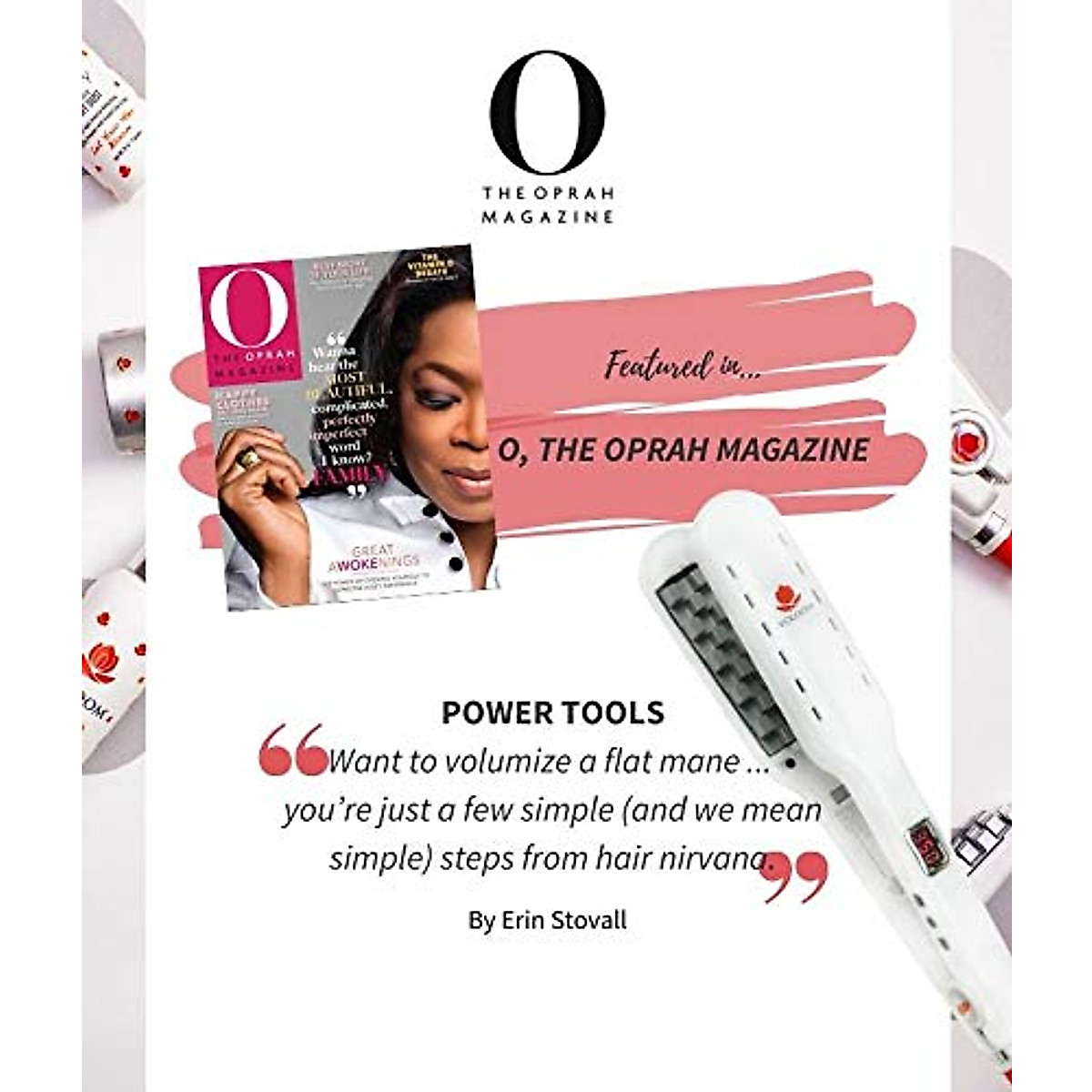 Voloom Rootie 3/4” Inch Professional Volumizing Ceramic Hair Iron | Lasting Hair Volume | for Short Or Thin Hair | Adjustable Temp | Auto Shut-Off