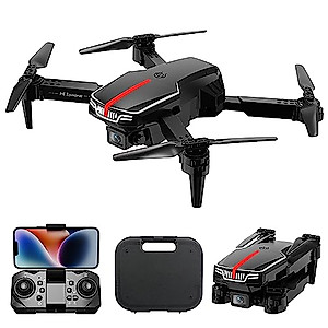 Drone With Camera For Adults, Drone With Dual 1080p Hd Fpv Camera Remote Control Helicopter Gifts For Kids With Altitude Hold Headless Mode Flying Toys