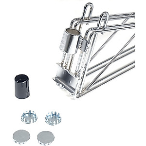 Nexel 14" Adjustable Single Wire Shelf Bracket, Chrome Finish