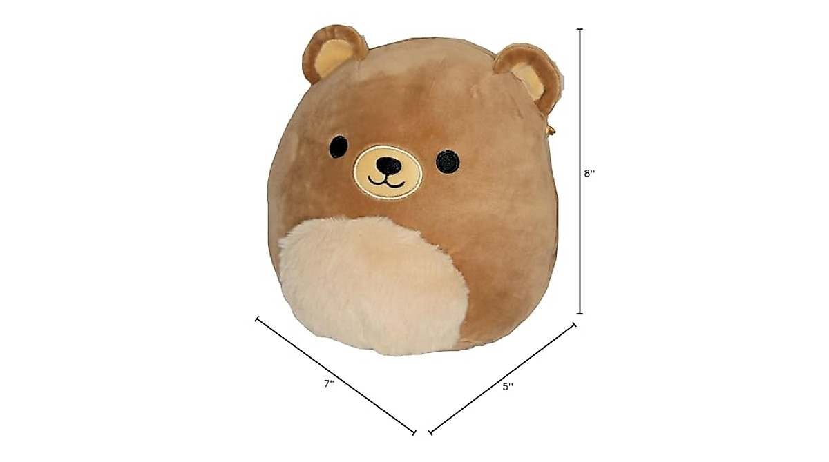 Squishmallow Omar Bear Plush Toy - Soft & Cuddly Fun