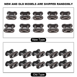 10Pcs 428 Chain Link Master Link, Carbon Steel Roller Chain Link, Steel Motorcycle Chain Attachment Link Connector for Motorcycle