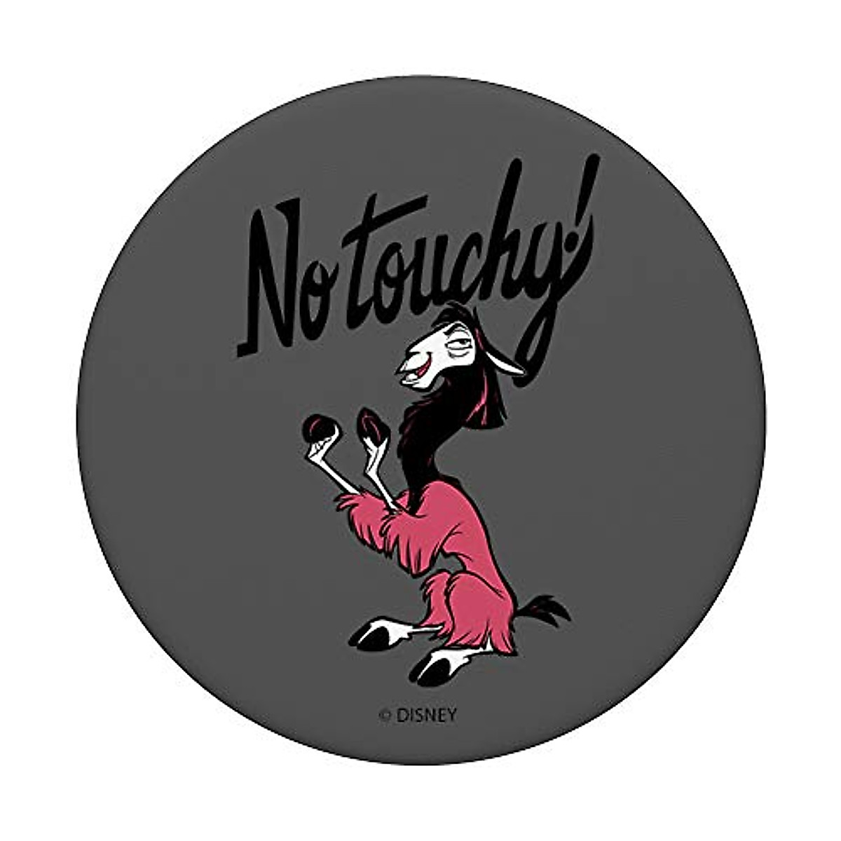 Disney Emperors New Groove Llama Kuzco No Touchy! PopSockets PopGrip: Swappable Grip for Phones & Tablets