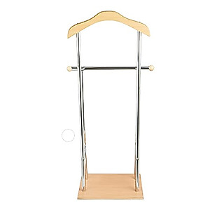 Mind Reader Clothing Valet Rack Suit Stand, Silver