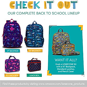 Lone Cone Kids' 15" Backpack for Boys & Girls in Preschool, Kindergarten, Construction Zone