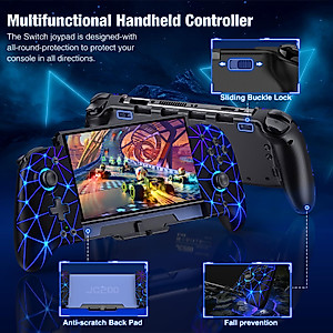 Spican Switch Controllers for Nintendo Switch/Switch OLED Controller, Switch Wireless Pro Controller One-Piece Joypad, Full-Size Ergonomic Handheld Mode Controller Gamepads Standard Controllers